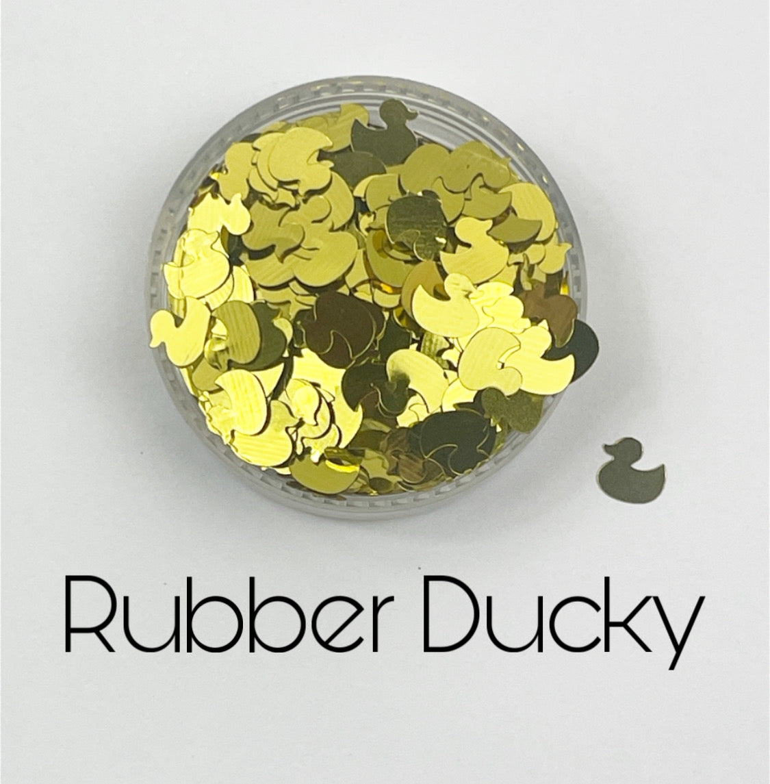 G0307 Rubber Ducky – Radioactive Glitter