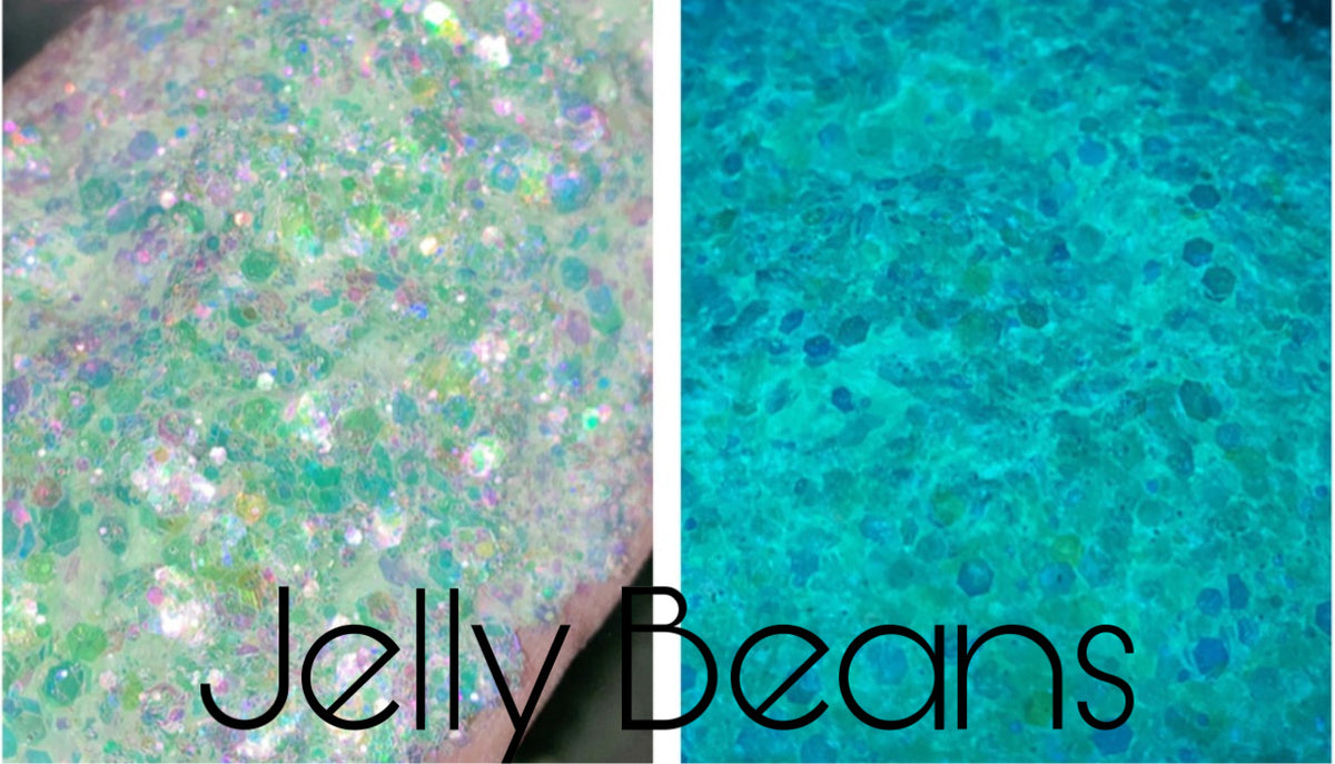 G0790 Jelly Beans – Radioactive Glitter